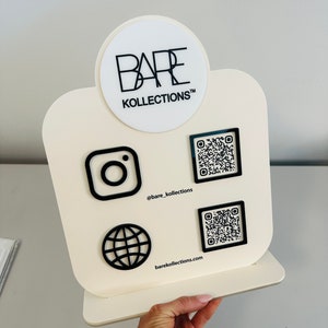 Large QR Code Sign 10x12 Inches - Etsy