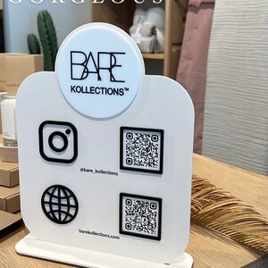 Large QR Code Sign 10x12 Inches - Etsy