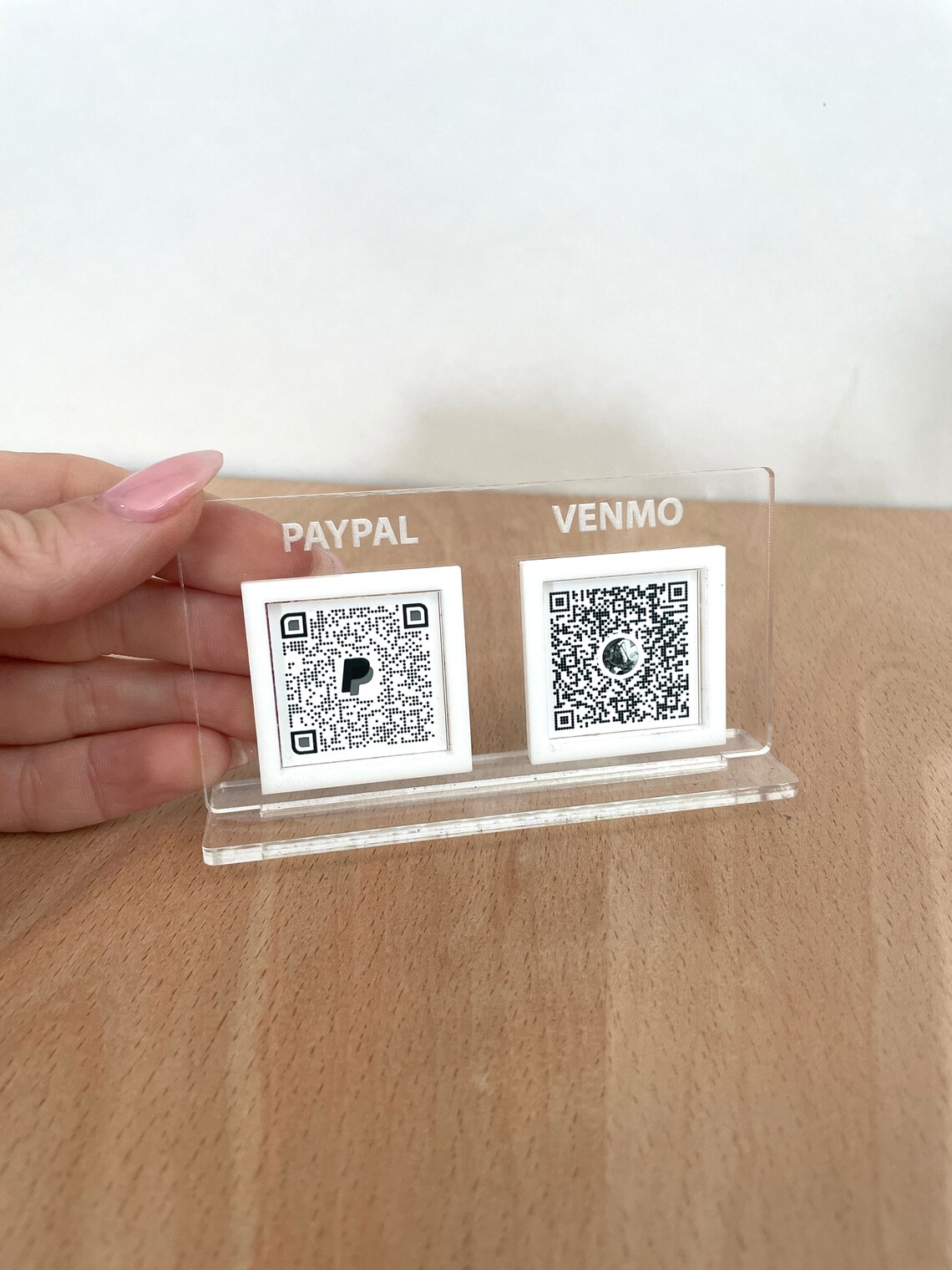 QR Code Sign MINI / Colored Acrylic / Social Media Sign Single - Etsy