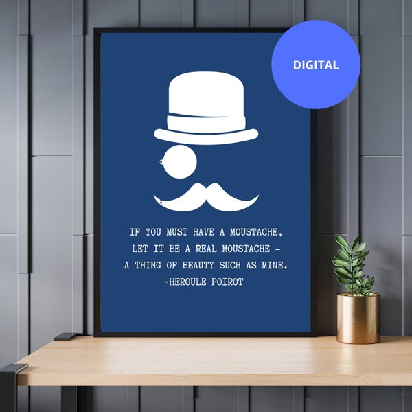 Mustache Poster - Etsy