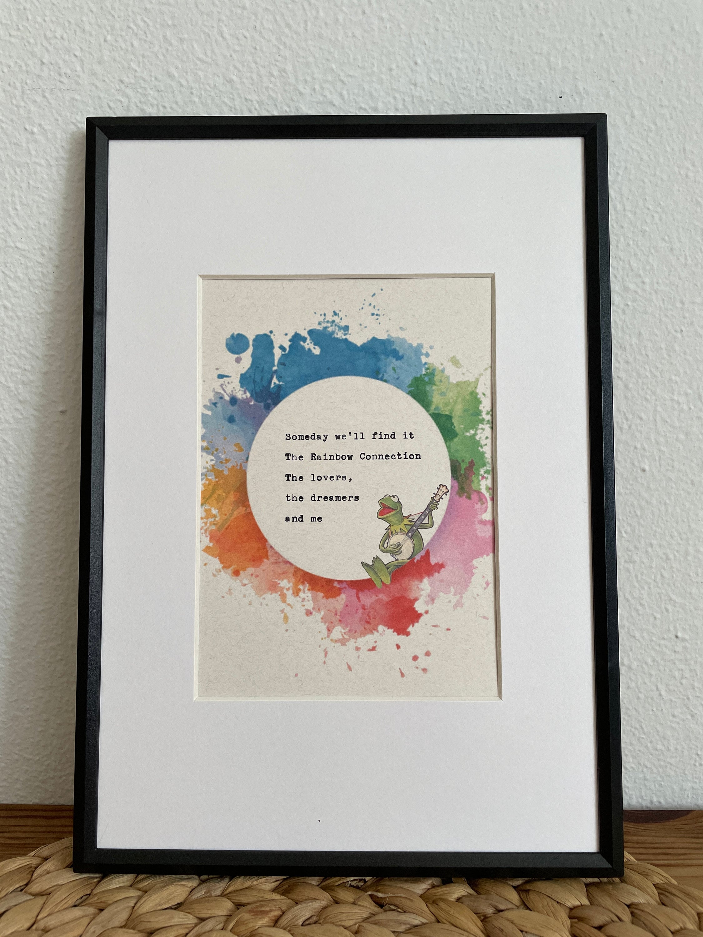 Kermit the Frog 'rainbow Connection' Typewriter Art Print - Etsy