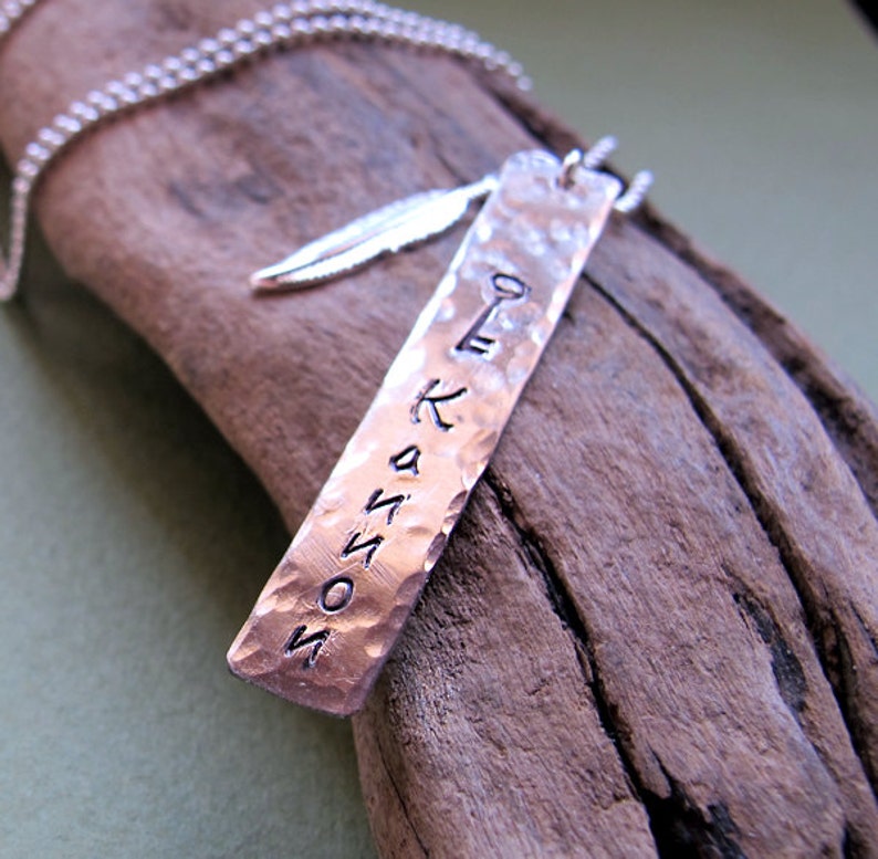Custom Necklace for Men Personalized Name Necklace Feather - Etsy
