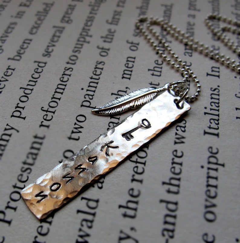 Custom Necklace for Men Personalized Name Necklace Feather - Etsy