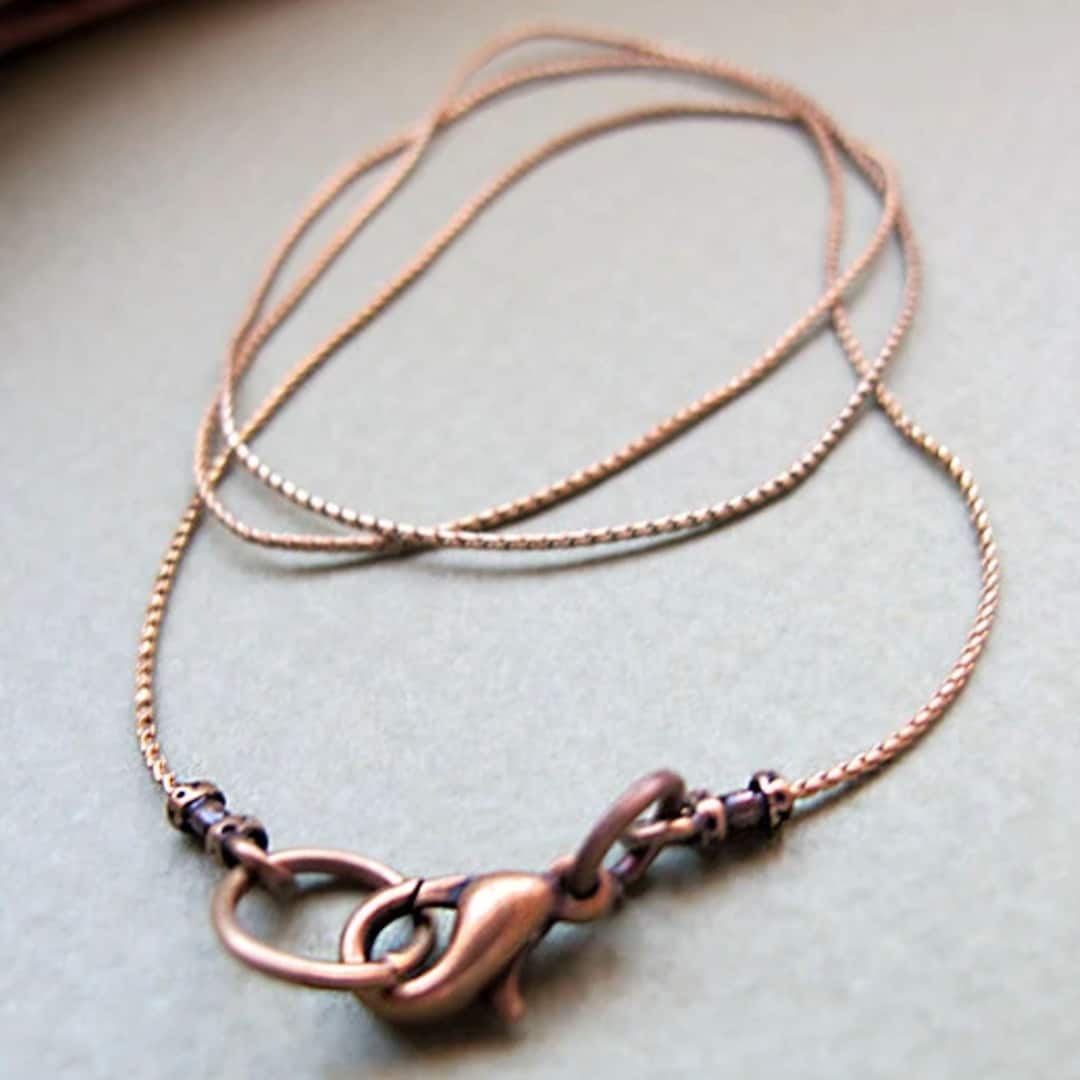 Copper Snake Necklace Chain Thin and Elegant Chain for Women and Men ...