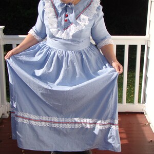 Frontier Pioneer Woman Costume Plus Size W/ Bonnet Little House on ...