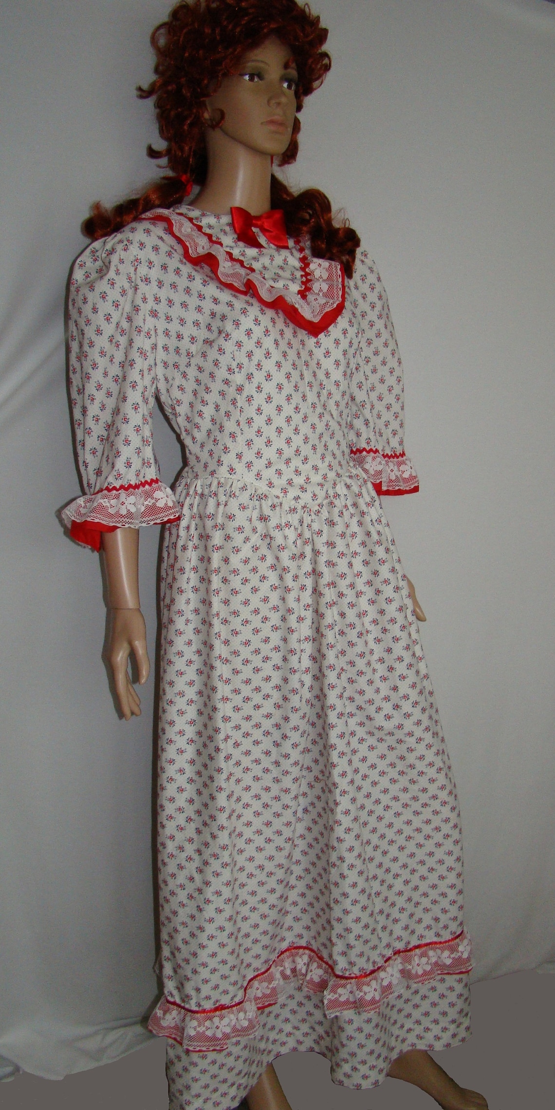 Frontier Woman Costume Gown & Wig Plus Size 1800s Little | Etsy