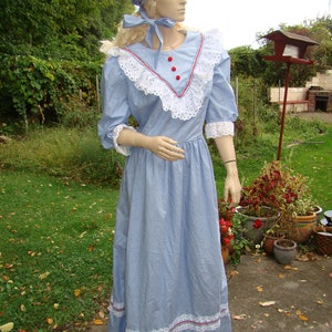 Frontier Pioneer Woman Costume Plus Size W/ Bonnet Little House on ...