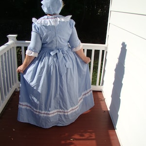 Frontier Pioneer Woman Costume Plus Size W/ Bonnet Little House on ...