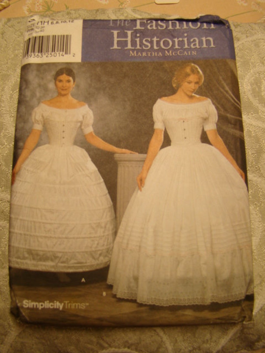 Sewing Pattern Civil War Era Style Crinoline hoopskirt & Petticoat ...