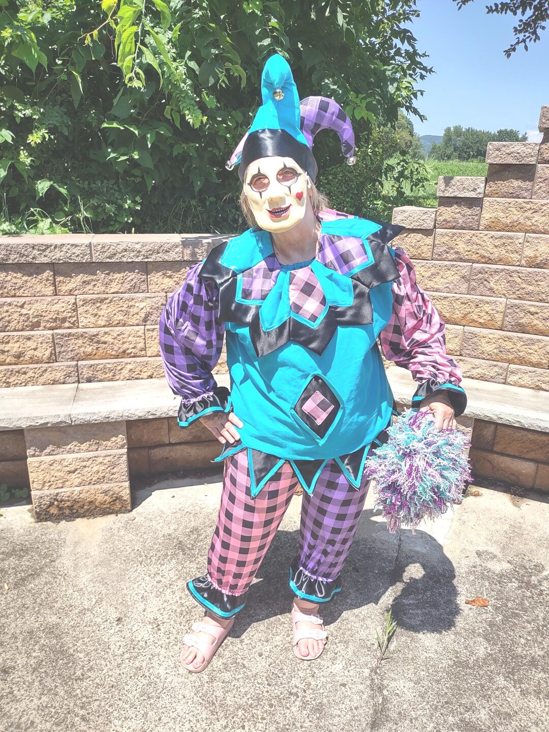 Court Jester/clown Costume Gender Neutral One-of-a-kind Large Halloween ...