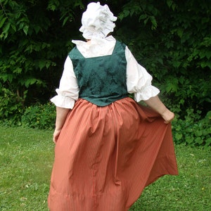 Renaissance Wench or Colonial Costume Adult Plus Size 4 Piece New Faire ...