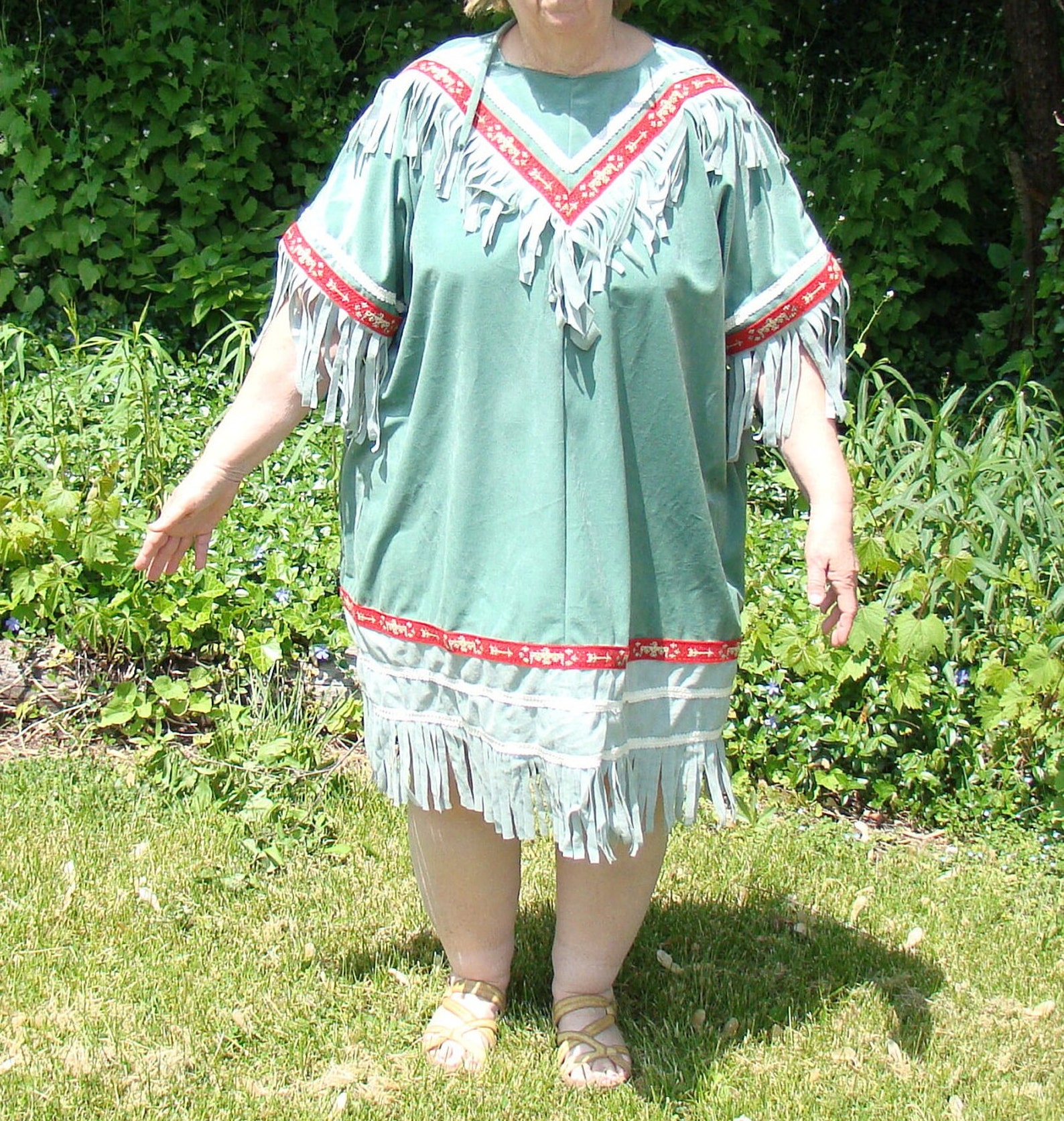 Native American Woman Costume Adult 2 X or 3X Thanksgiving, Halloween ...