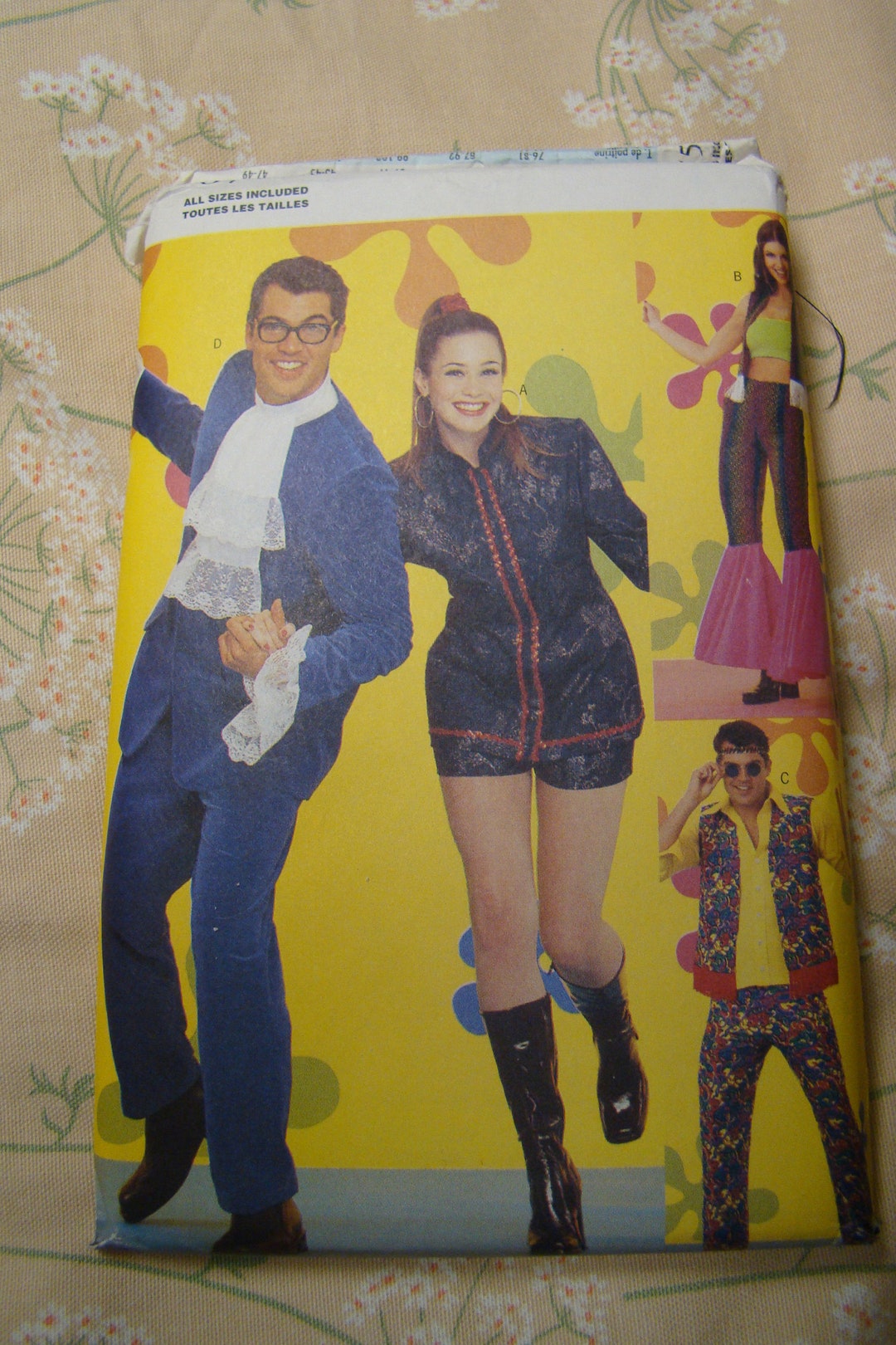 Sewing Pattern austin Powers 1970s Style Butterick 6754 Adult XS to XL ...