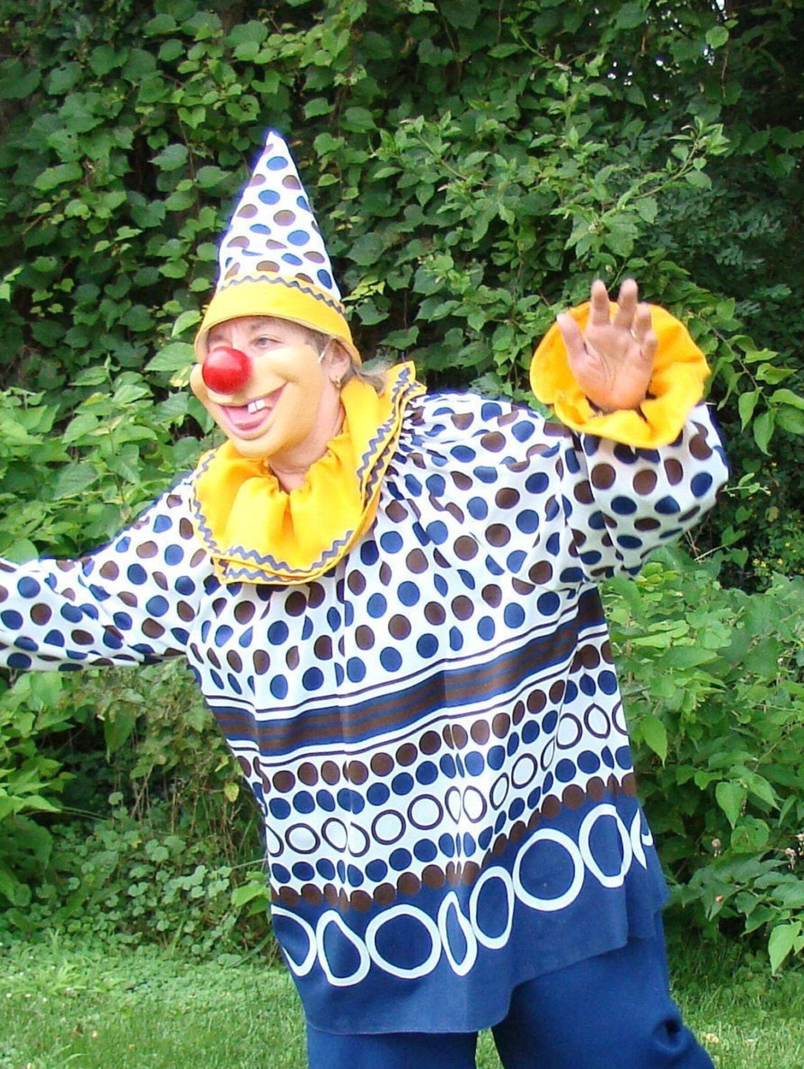 Clown Costume Auguste Unisex X Large Adult 4 Piece One-of-a-Kind ...