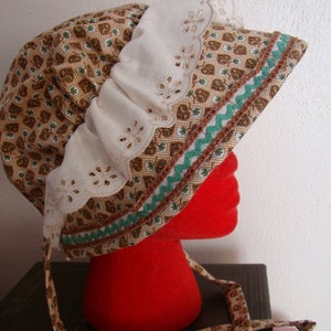 Frontier Pioneer Woman Costume W/ Bonnet Little House on Prairie Old ...