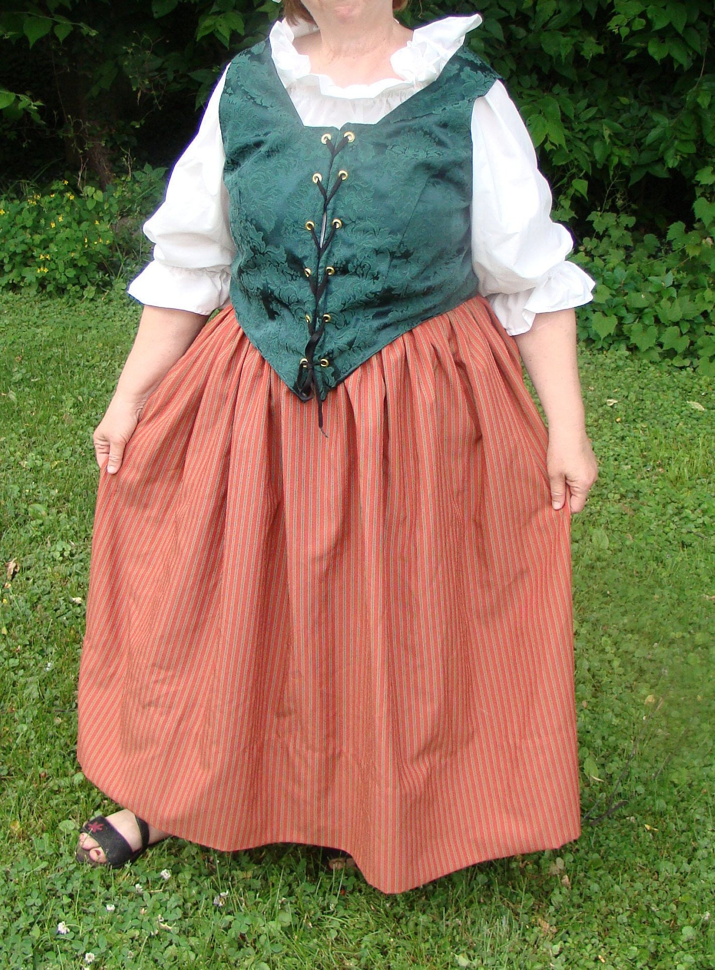 Renaissance Wench or Colonial Costume Adult Plus Size 4 Piece - Etsy