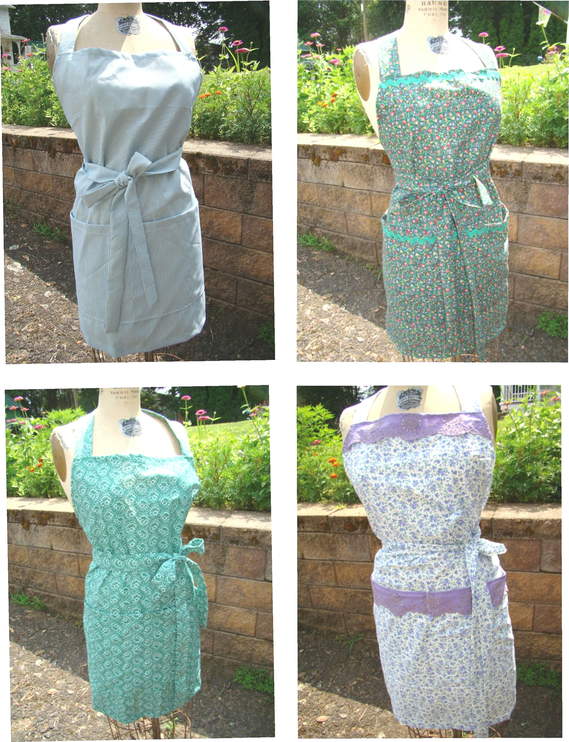 Apron Handmade Retro Adult Vintage Farmhouse Style Gift for Cooks ...