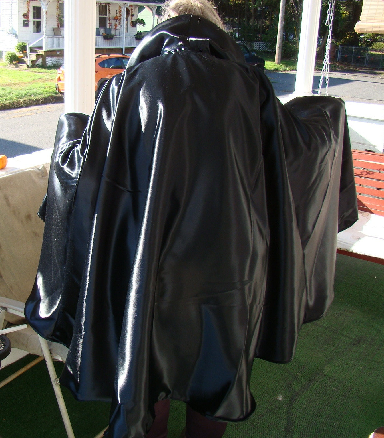 Black Satin Cape Magician, Dracula, Phantom of the Opera Versatile ...