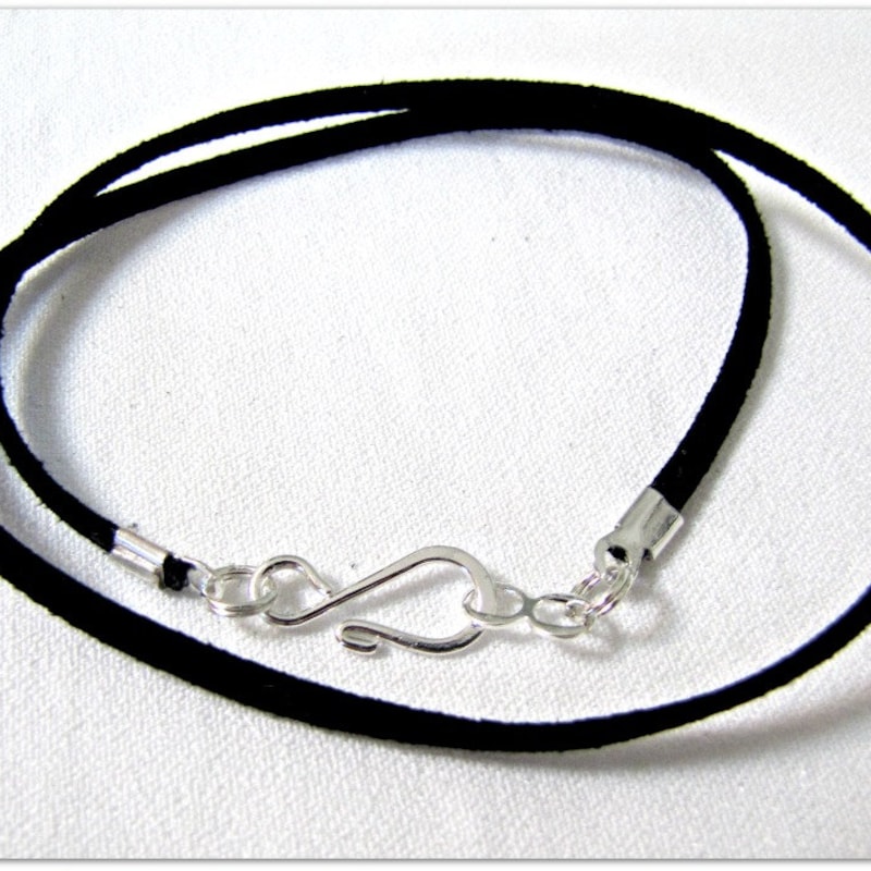Black Suede Necklace - Etsy