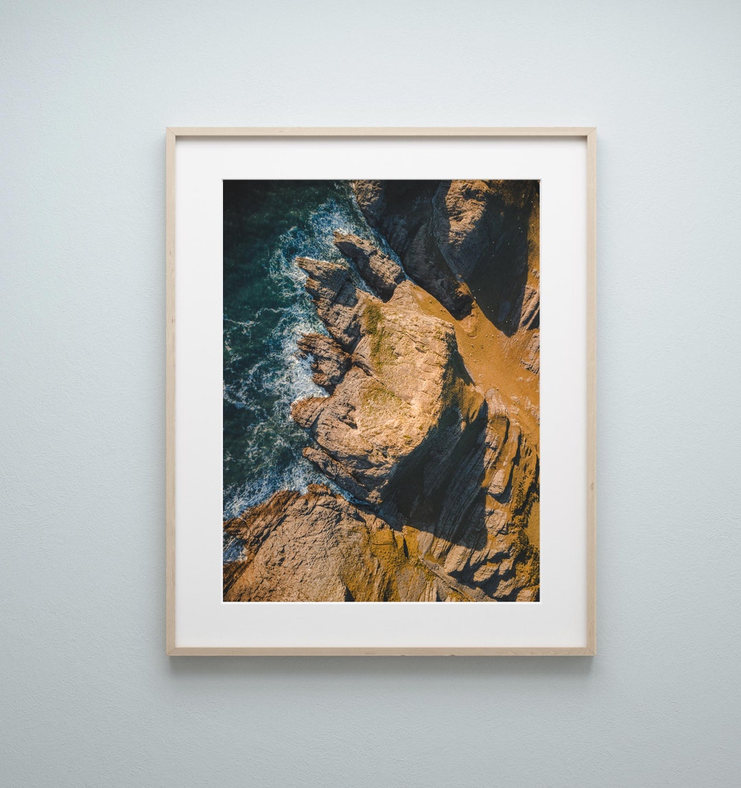 Paviland Cave From Above, Gower Print | Wall Art | Landscape ...