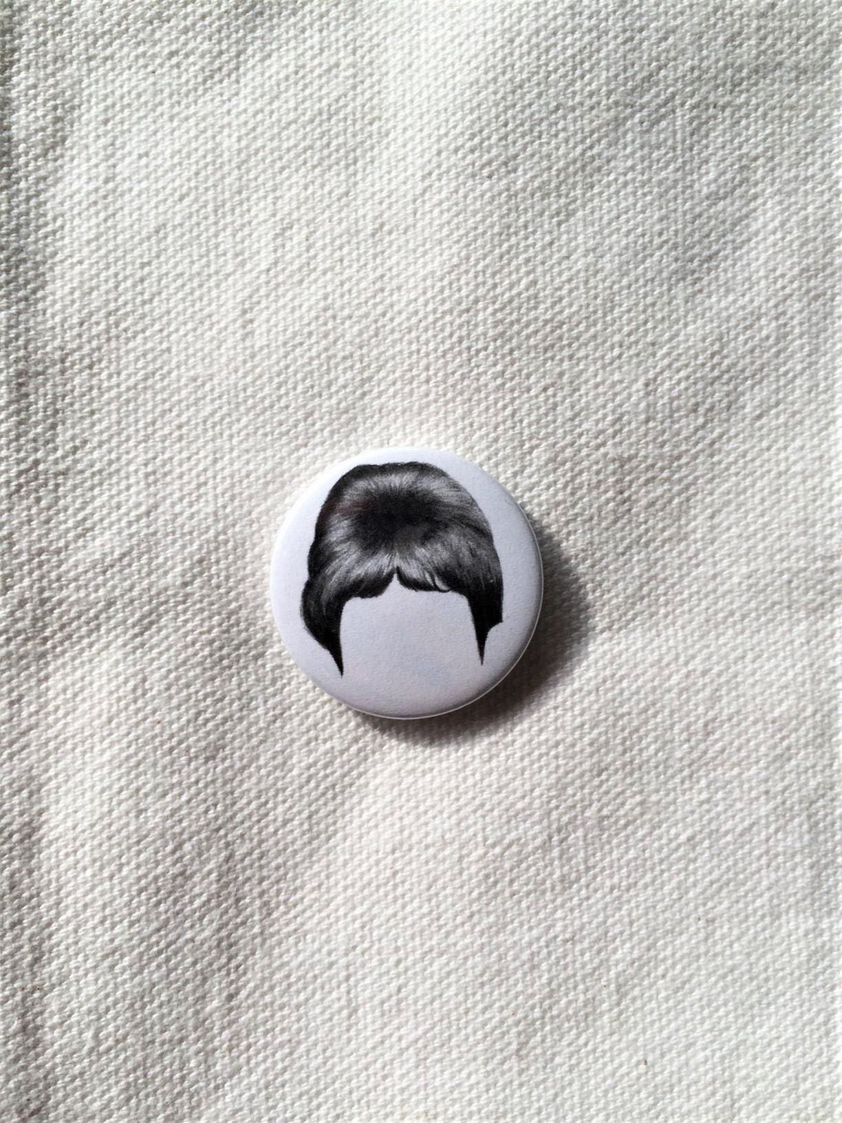 Mod Hairstyle 25mm Pin Badge - Etsy