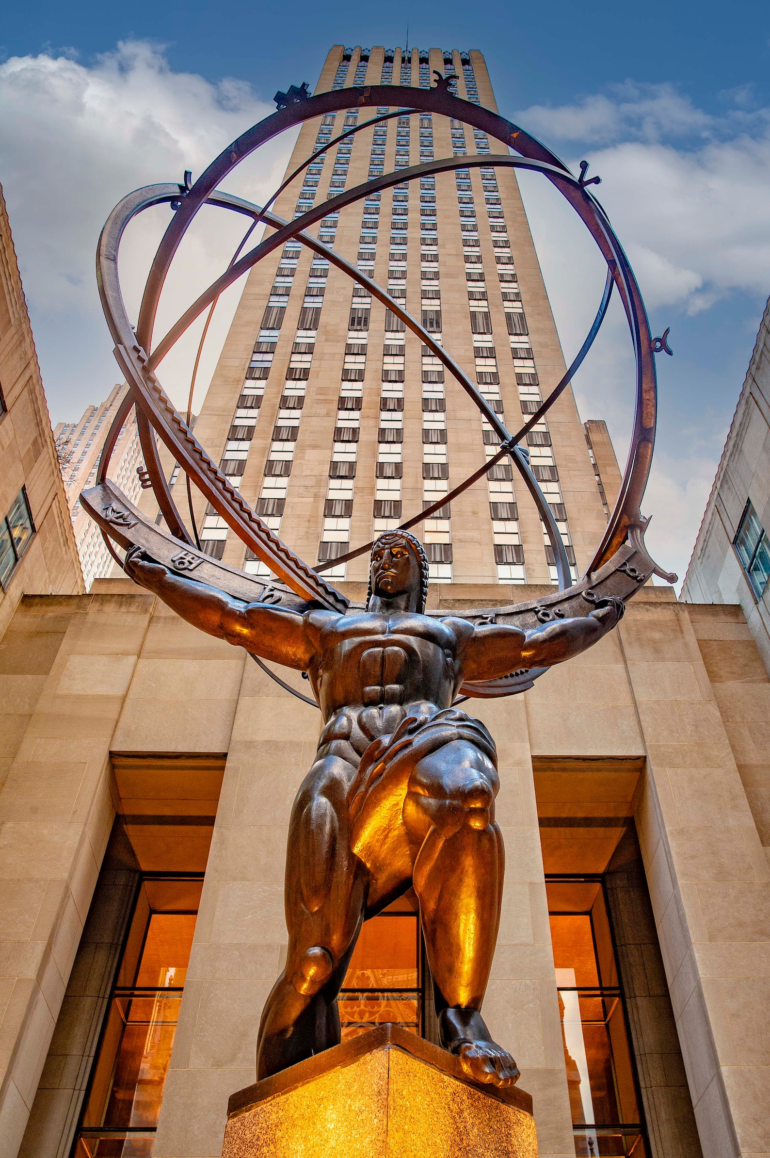 New York City Photograph, Atlas Statue, New York Wall Decor, NYC Wall ...