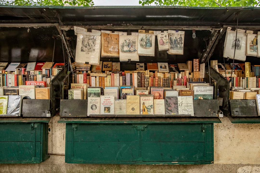 Paris Photography, Bookseller, Seine, Paris Wall Art, Wall Decor, Paris ...