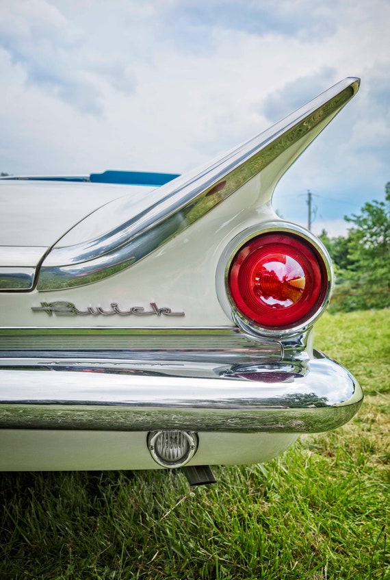 Classic Car Tail Fin Rear Light Buick Print Vintage Buick | Etsy