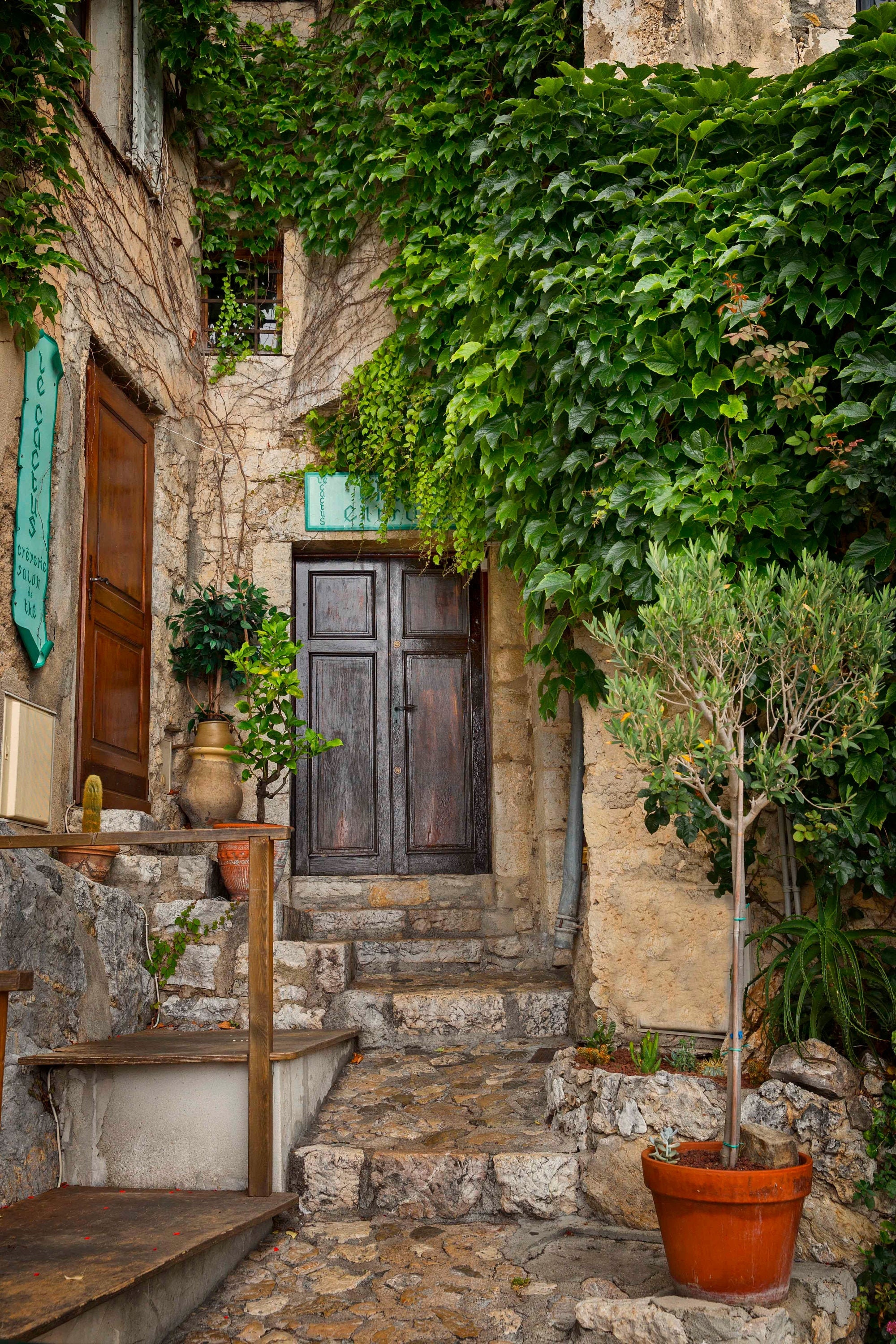 Provence Village of Eze, Door Photo, Ancient Architecture, French Wall ...