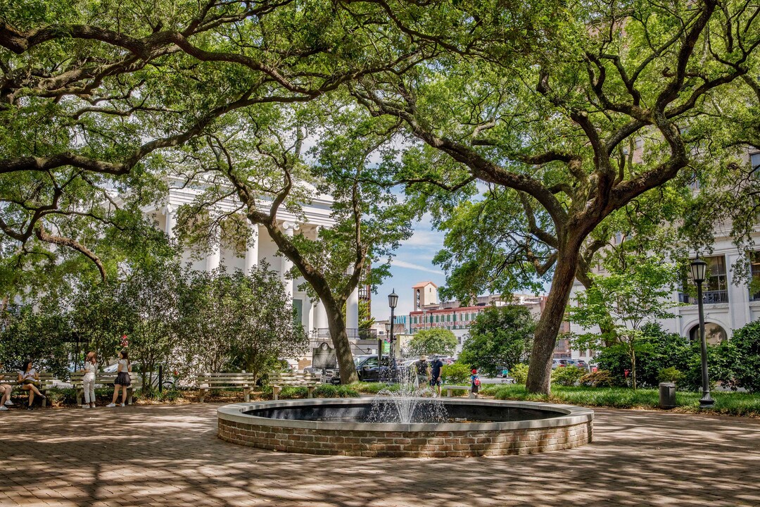 Savanna Georgia Photo, Johnson Square, Fountain, Historic Scene ...