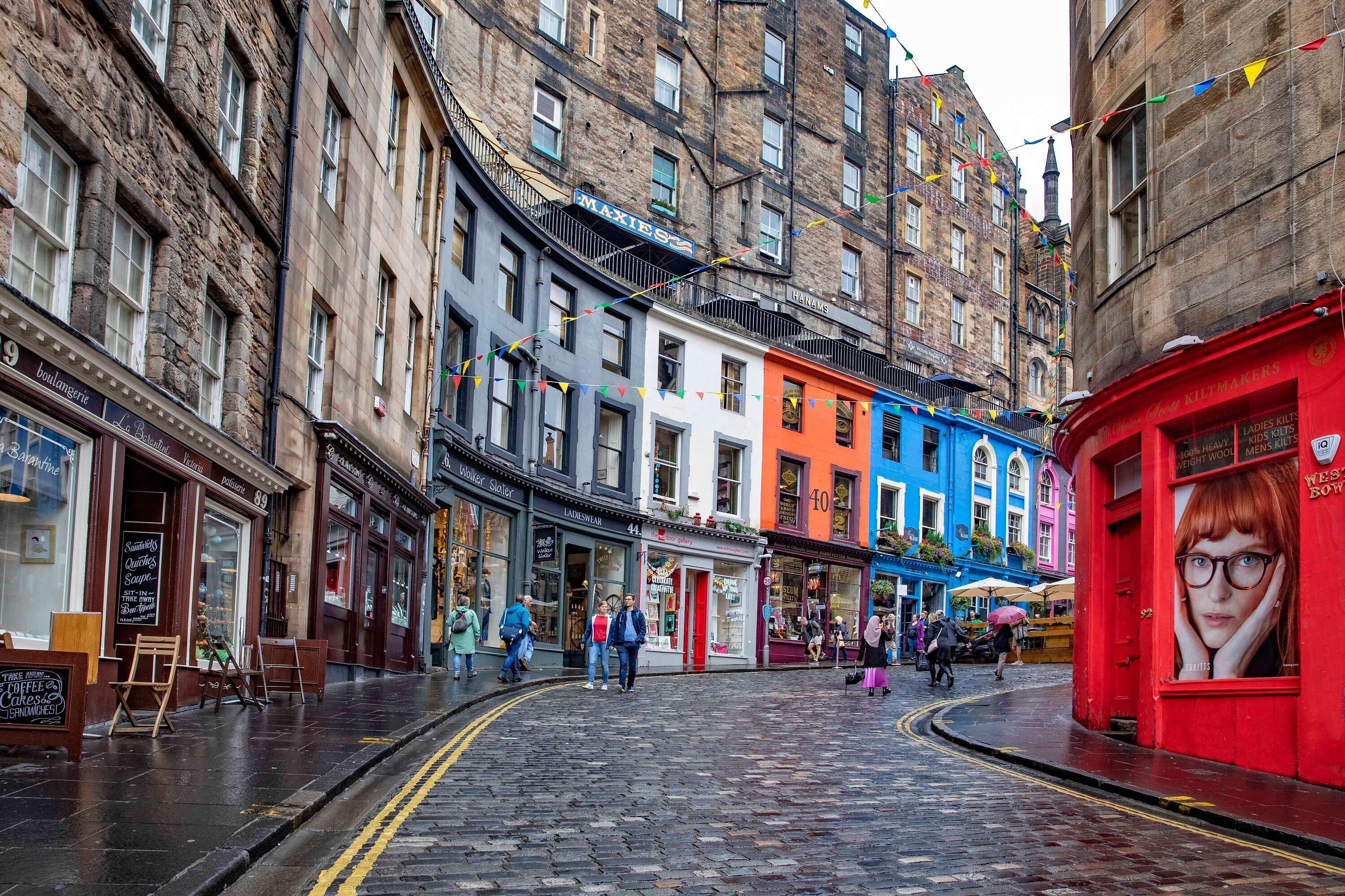 Victoria Street Edinburgh Scotland Photo Travel Print Storefronts Victoria Street Edinburgh Scotland Photo Travel Print Storefronts