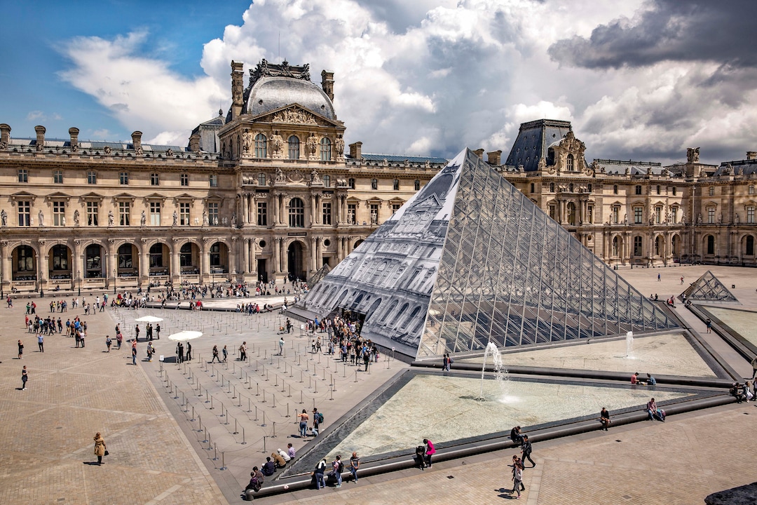 Paris Photography, Fine Art Photograph, Louvre Museum, Pyramid, Paris ...