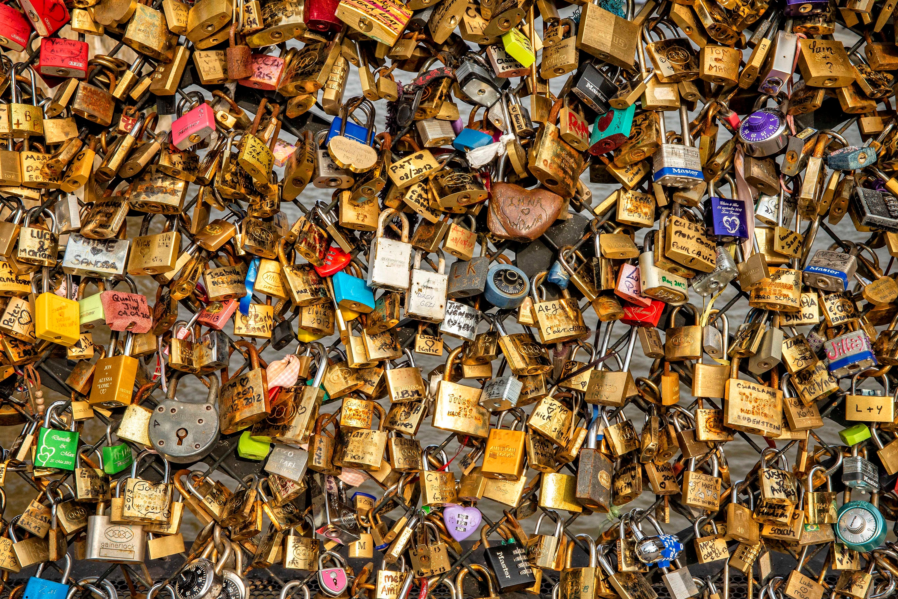 Paris Photography, Love Locks, Paris Bridge, Wall Decor, Wall Art ...