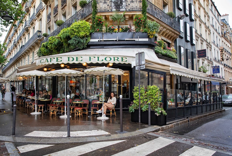 Paris Photography, Cafe De Flore, French Cafe, Parisian Bistro, French ...