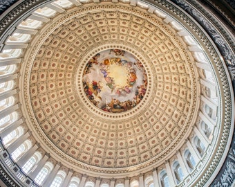 US Capitol Building Dome Ceiling Photograph Washington DC | Etsy