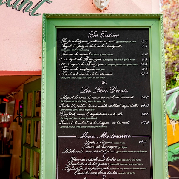 Paris Chalkboard - Etsy