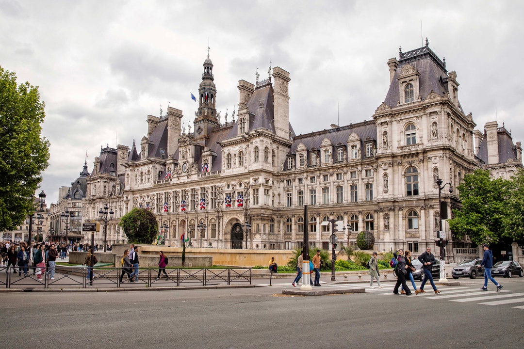 Paris Photography, Hôtel De Ville, Paris Wall Decor, City Hall ...