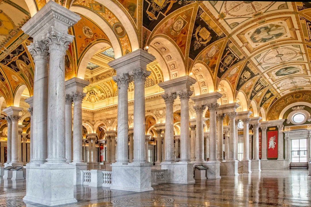 Library of Congress Photograph, Washington, DC, Wall Art, DC Wall Decor ...