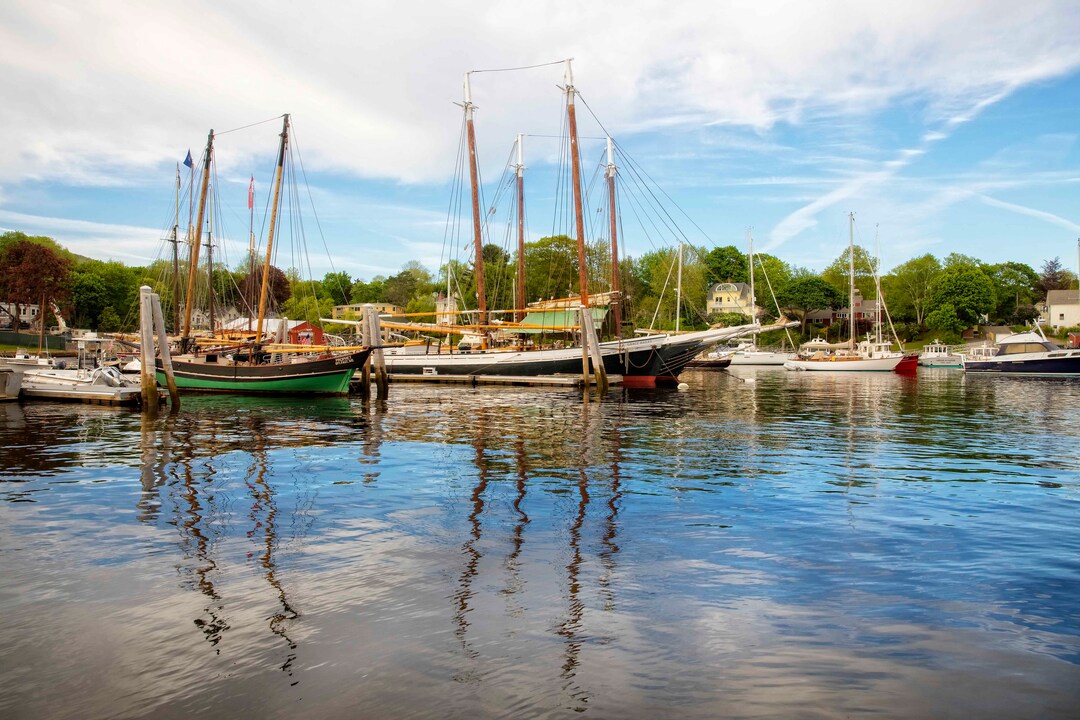 Camden, Maine Harbor, Boats, Reflections, Sailboats, Serene, Calm ...