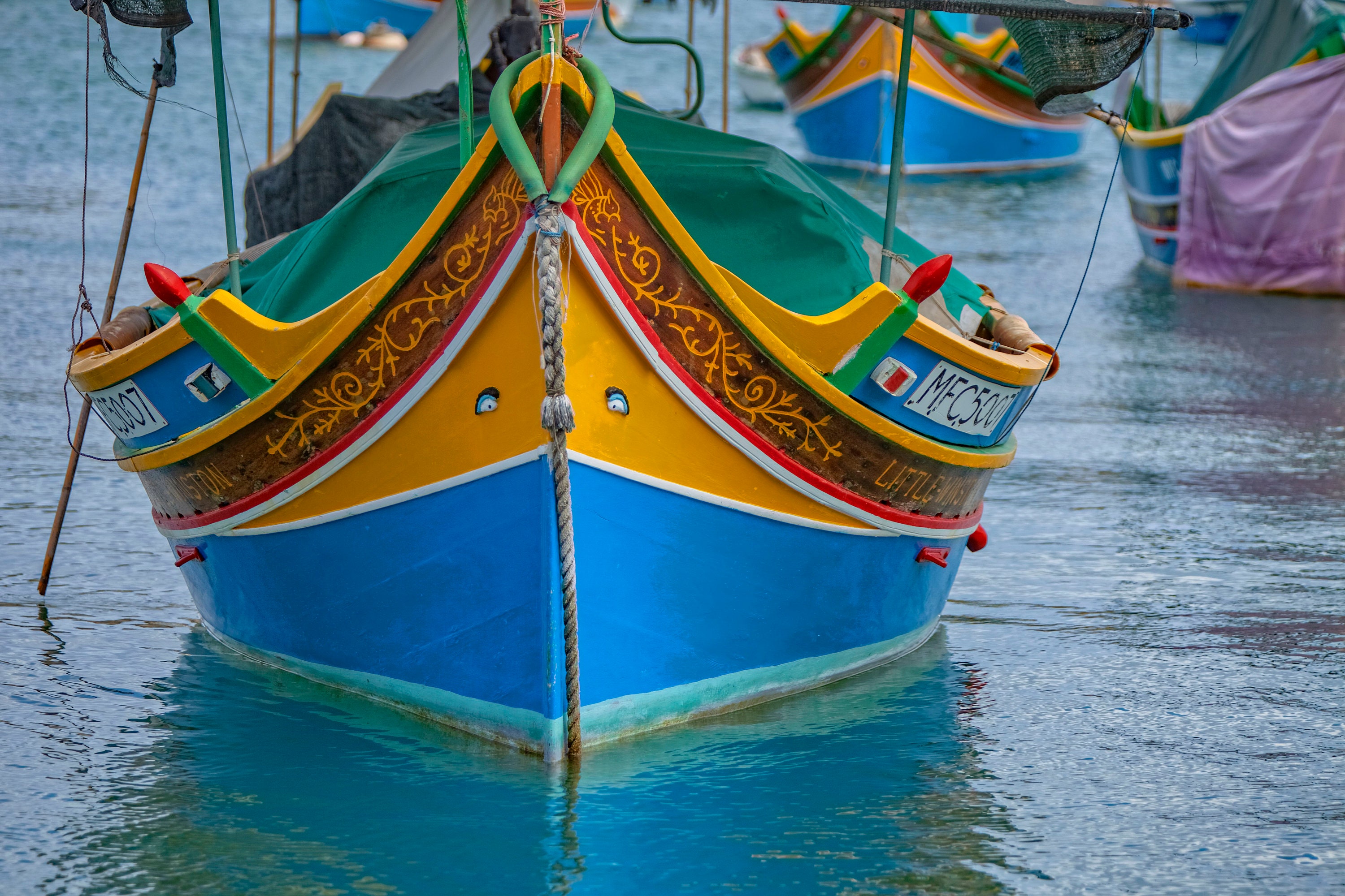 Malta Photograph, Marsaxlokk Harbor, Malta Print, Malta Wall Art, Malta ...