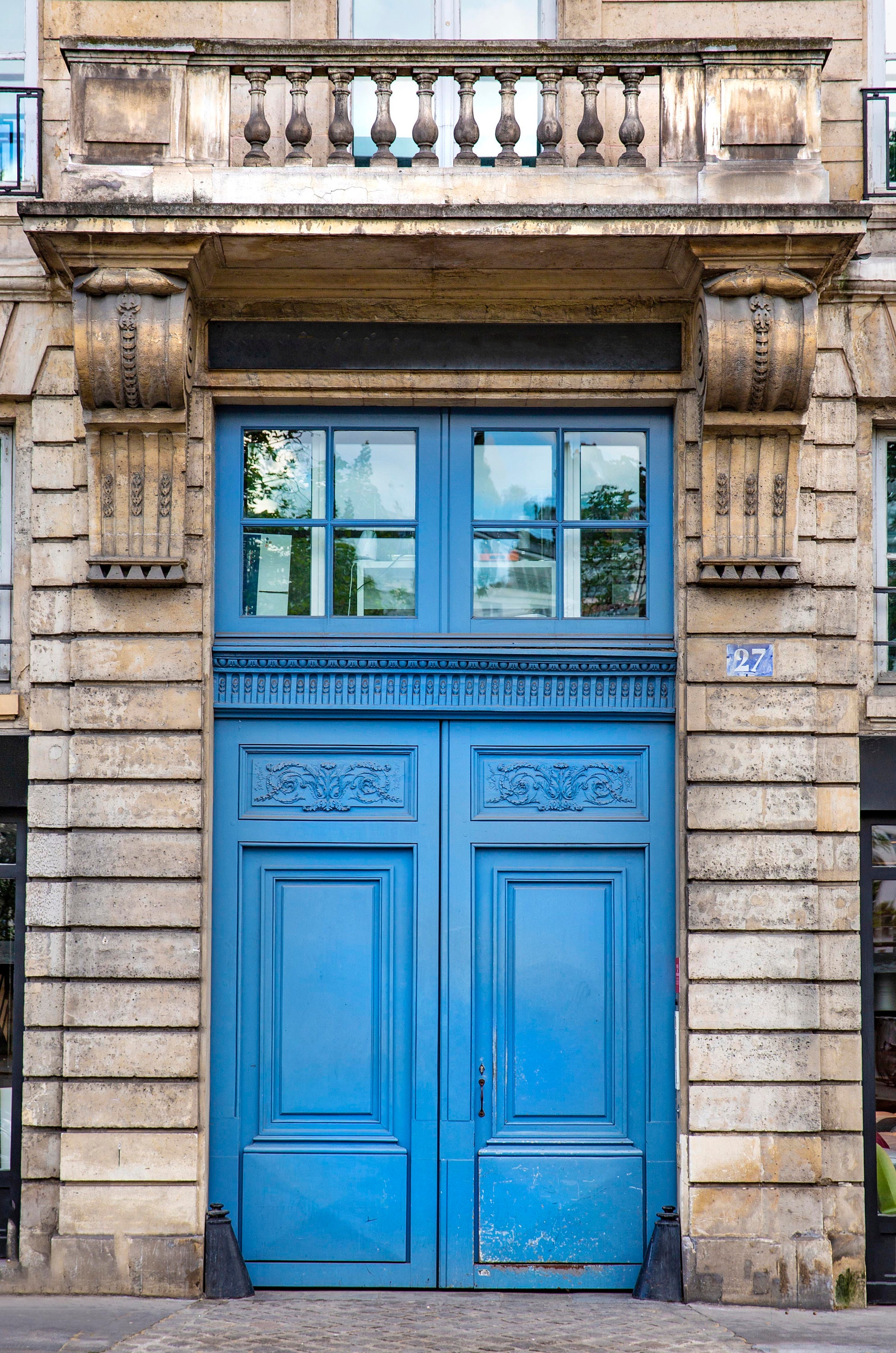 Paris Photography, Blue Door, Architecture, Paris Wall Decor, Wall Art ...