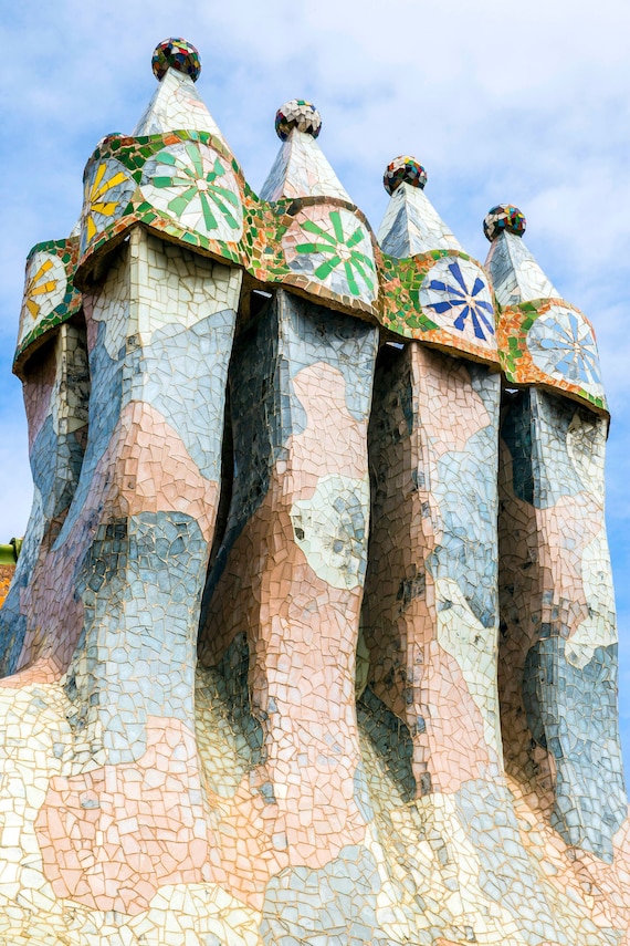 Chimney Gaudi Building Barcelona