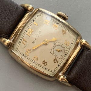 BULOVA VINTAGE WATCH | Mens Minuteman Art Deco 10K Gold Filled | Sub ...