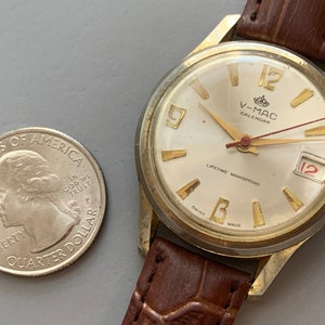 Vintage Vmac Mens Watch Rare Runs Well Edward A Waldman Movement ...