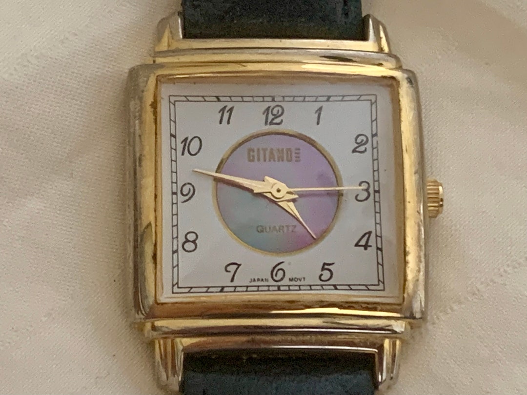 Gitano Watch, WOMENS WATCH, VINTAGE Watch, Sweep Second Hand, Mother of ...