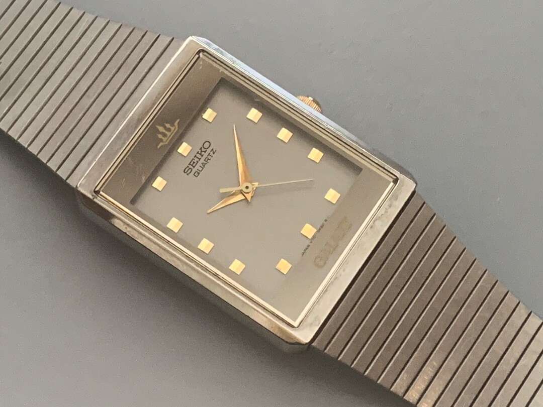 Seiko Galaxy Watch, Mens Watch, Grey Dial Watch, Rectangular Watch ...