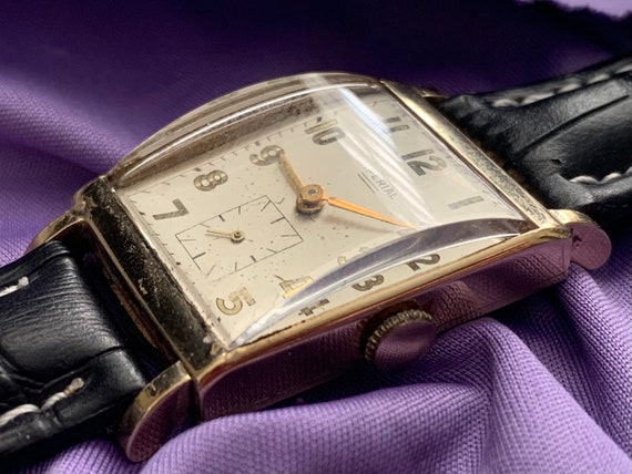 Lively Mens Swiss Vintage Rectangle Watch IMPERIAL VU… - Gem