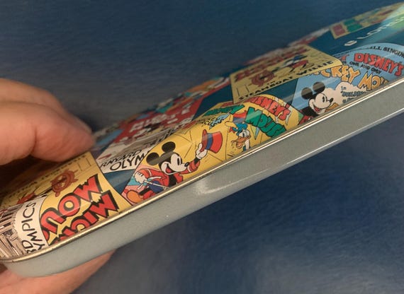 DISNEY MICKEY MOUSE Rare !!!! Vintage Collectible Tin… - Gem