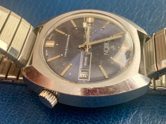RARE ORION Watch, Blue Dial Watch,Date Window Watch, … - Gem