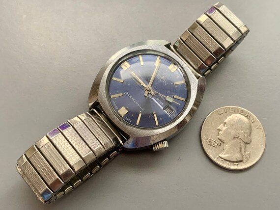 RARE ORION Watch, Blue Dial Watch,Date Window Watch, … - Gem